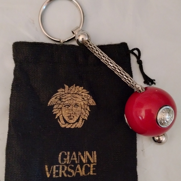 Versace | Accessories | Authentic Rare Gianni Versace Medusa Red Ball ...